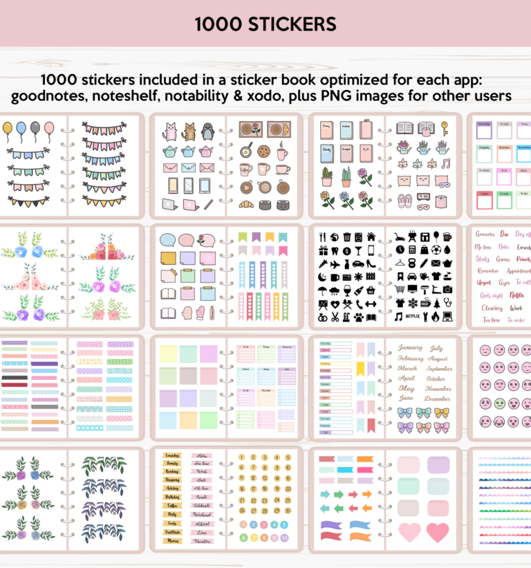 Digital Planner Bundle 2022 2023 Undated iPad Planner & Android