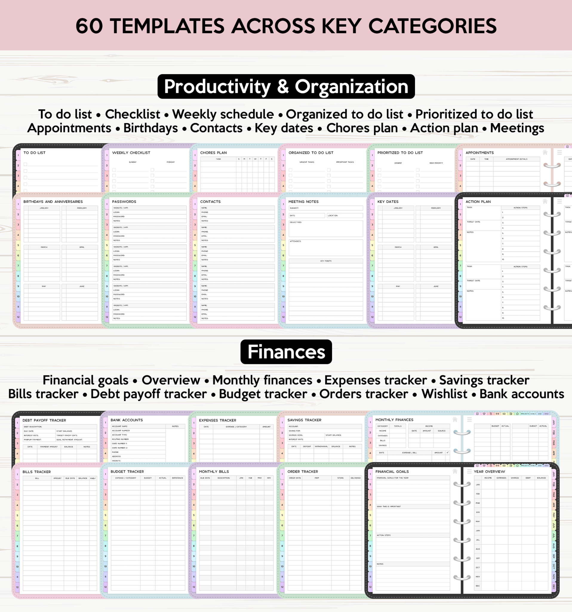Digital Planner Bundle 2022 2023 Undated iPad Planner & Android
