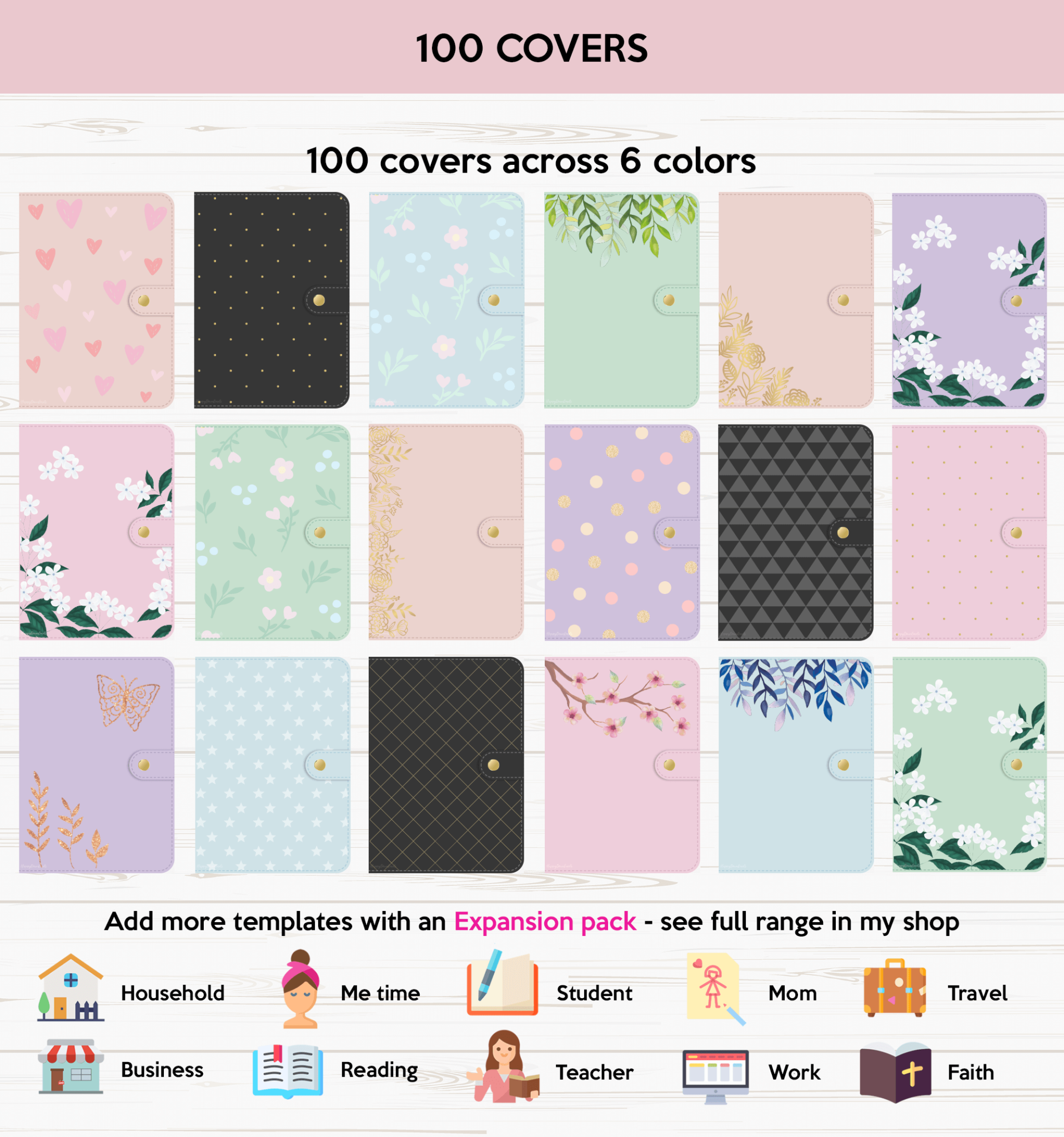 Digital Planner Bundle 2022 2023 Undated iPad Planner & Android