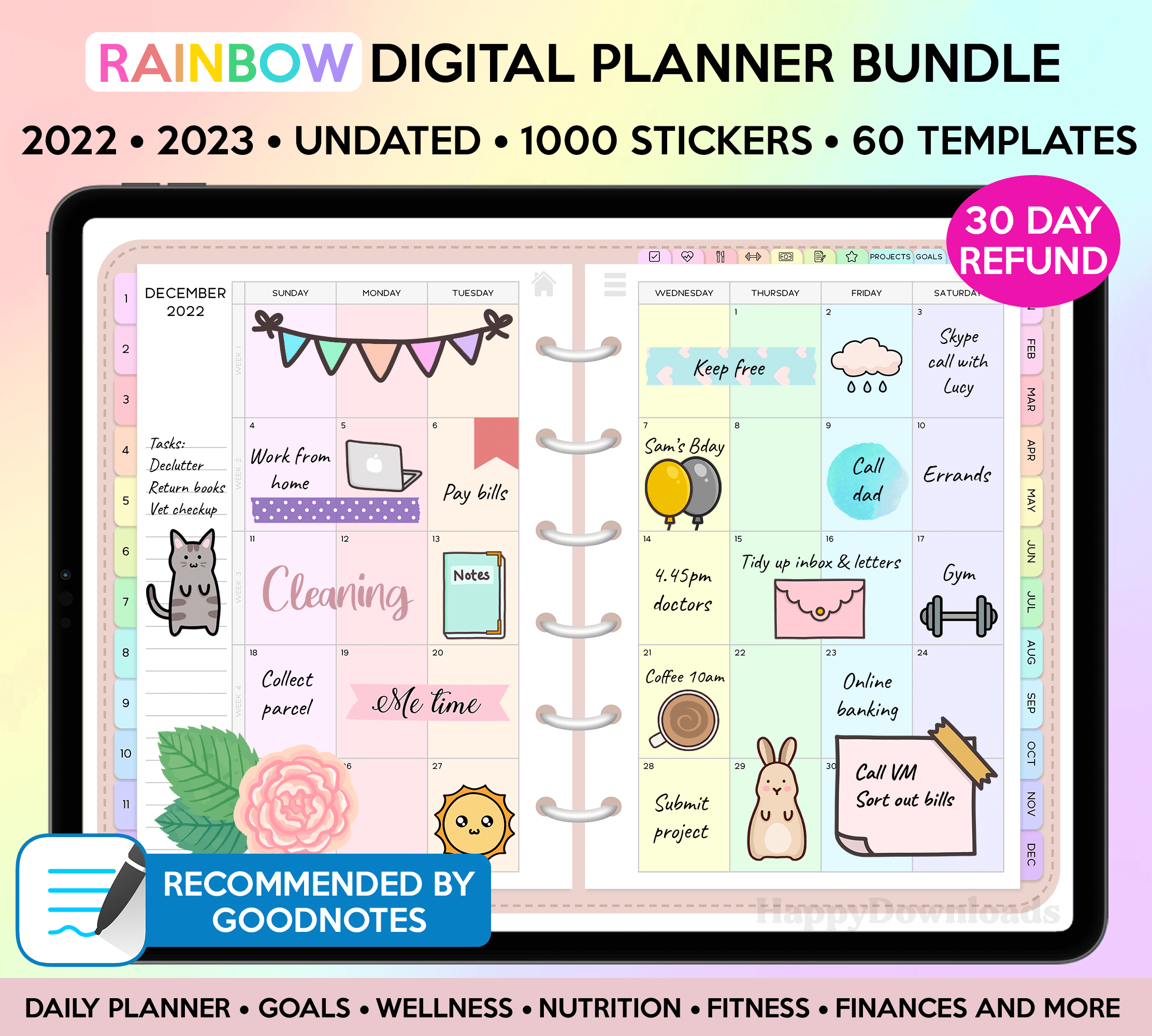 Goodnotes Digital Planner Life Planner Mindfulness Journal Undated ...