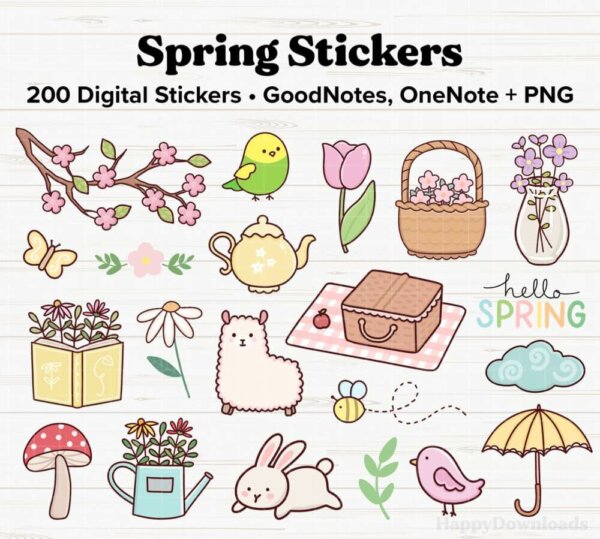 Digital Planner | Digital Stickers | HappyDownloads