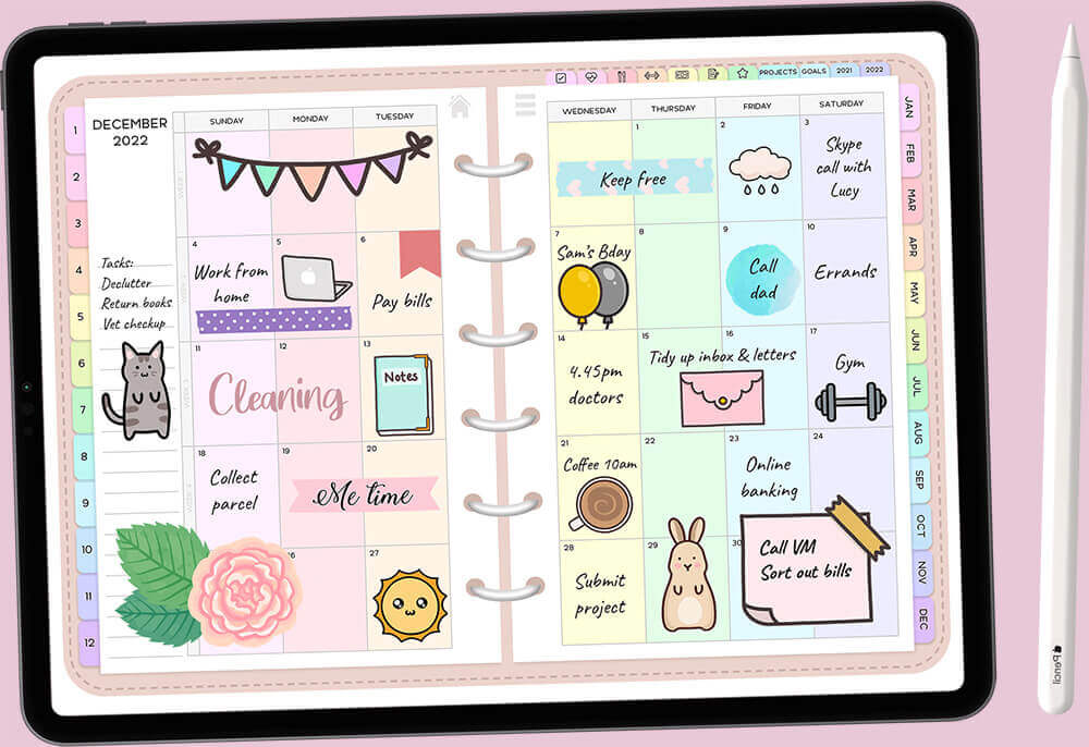 Digital Planner | Digital Stickers | HappyDownloads